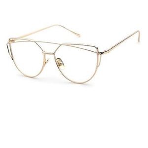 Accessories | Gold Frame Clear Lenses Glasses | Poshmark